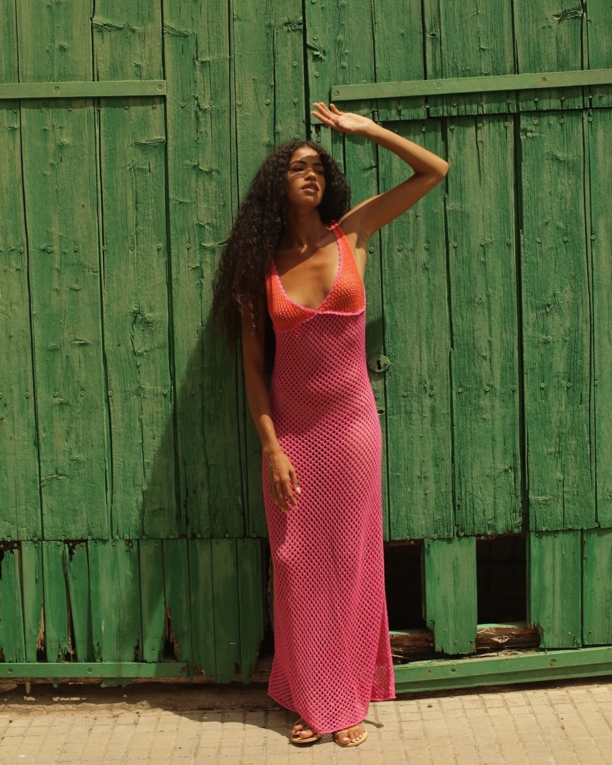 Crochet Colorblock Siren Dress– pītusa